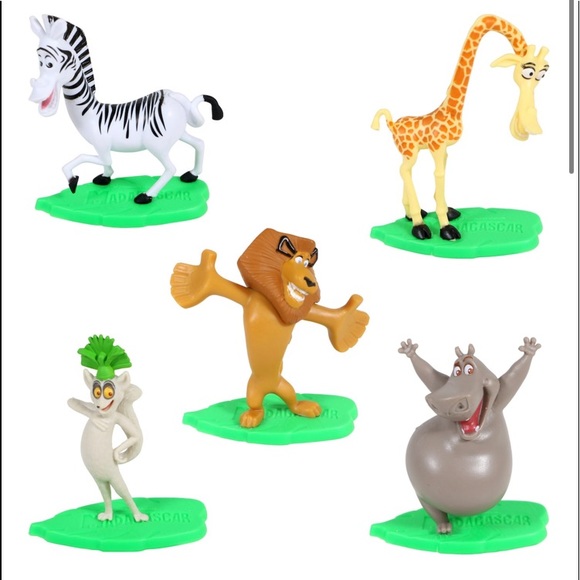 Mattel | Toys | New Dreamworks Madagascar Toys Figurines Figures Cake ...